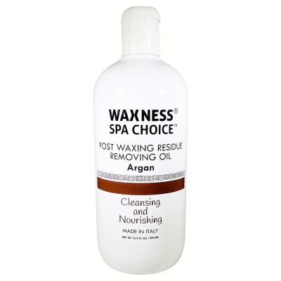 Waxness Spa Choice Post Waxing Residue Removing Oil Argan 16.9 fl oz ...
