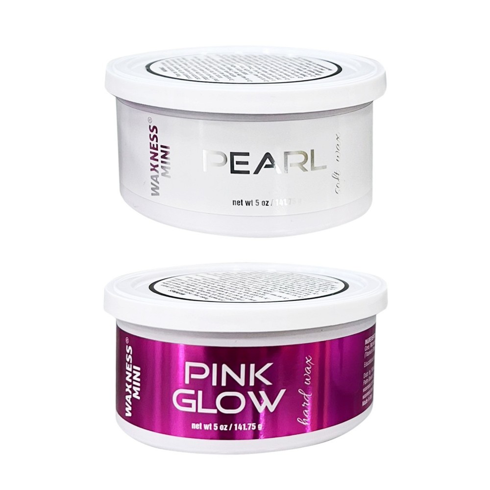 Face / Eyebrows Waxing Kit with Mini W-Cube Metallic Fuchsia with ...