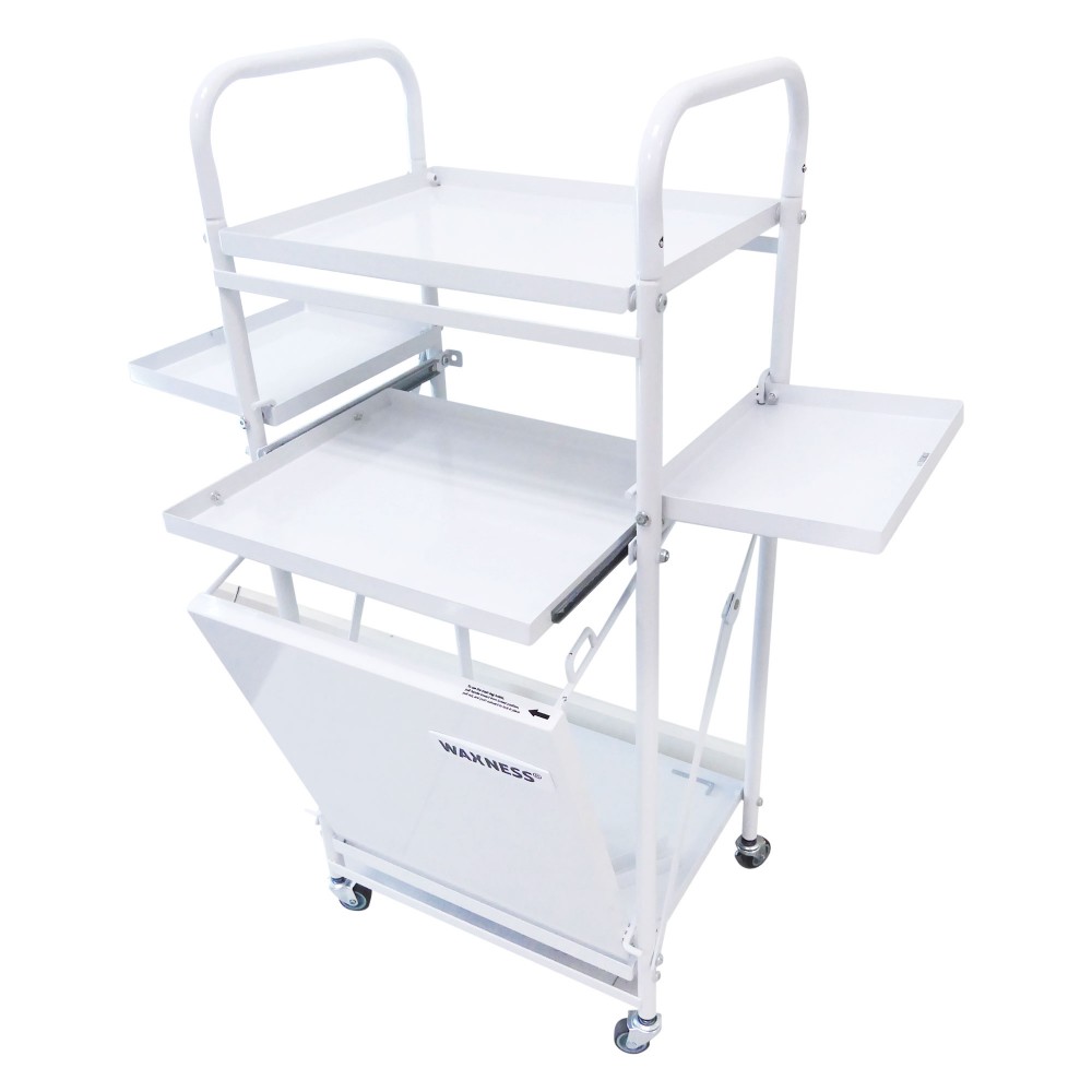 Foldable Waxing Trolley Fully Equiped with Warmer and Supplies