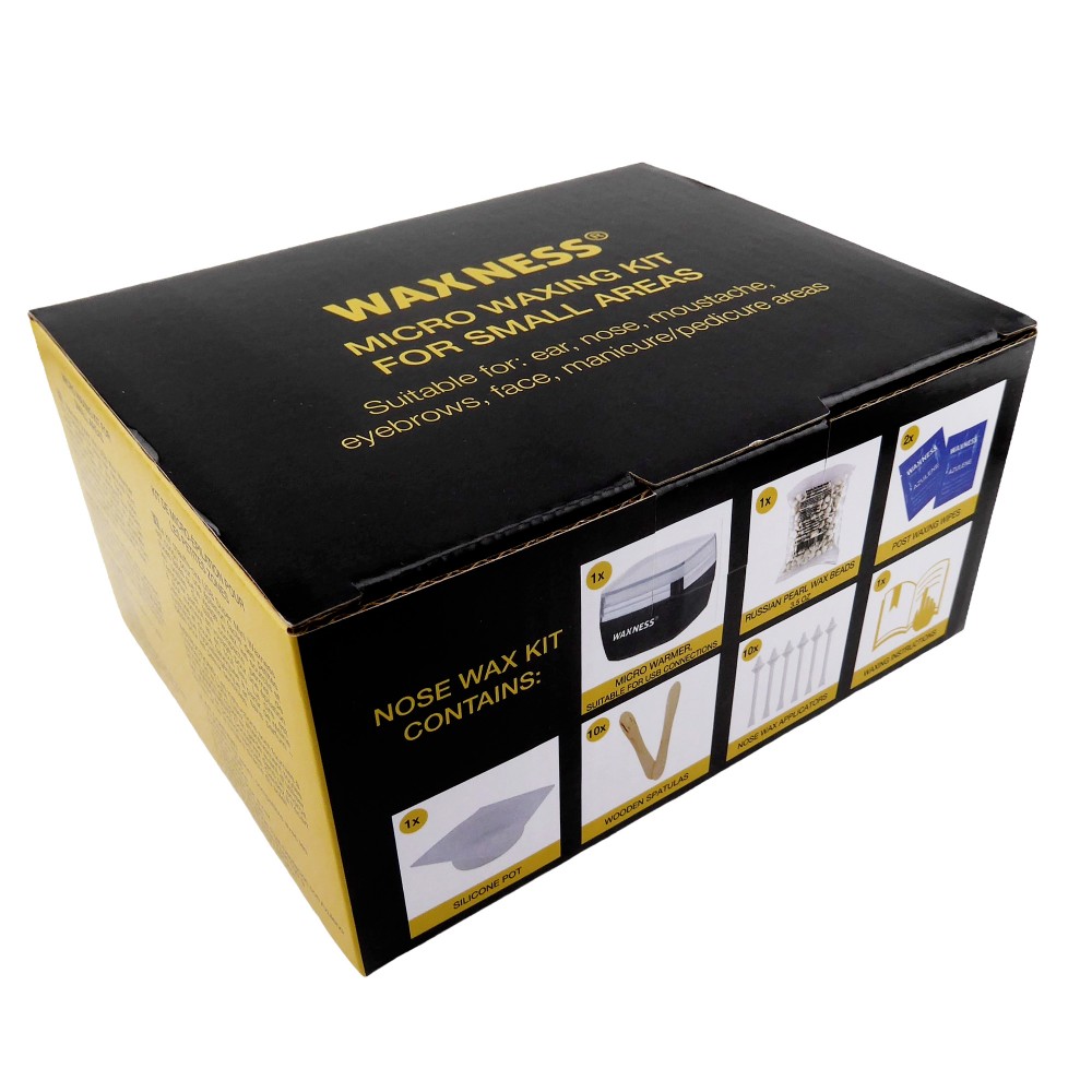Micro Waxing Kit with Warmer and Small Bag 3.5 Oz of Russian Pearl hard ...