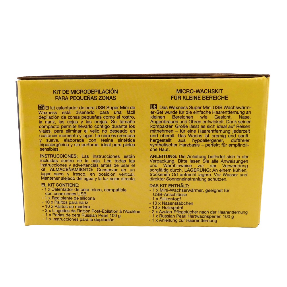 Micro Waxing Kit with Warmer and Small Bag 3.5 Oz of Russian Pearl hard ...