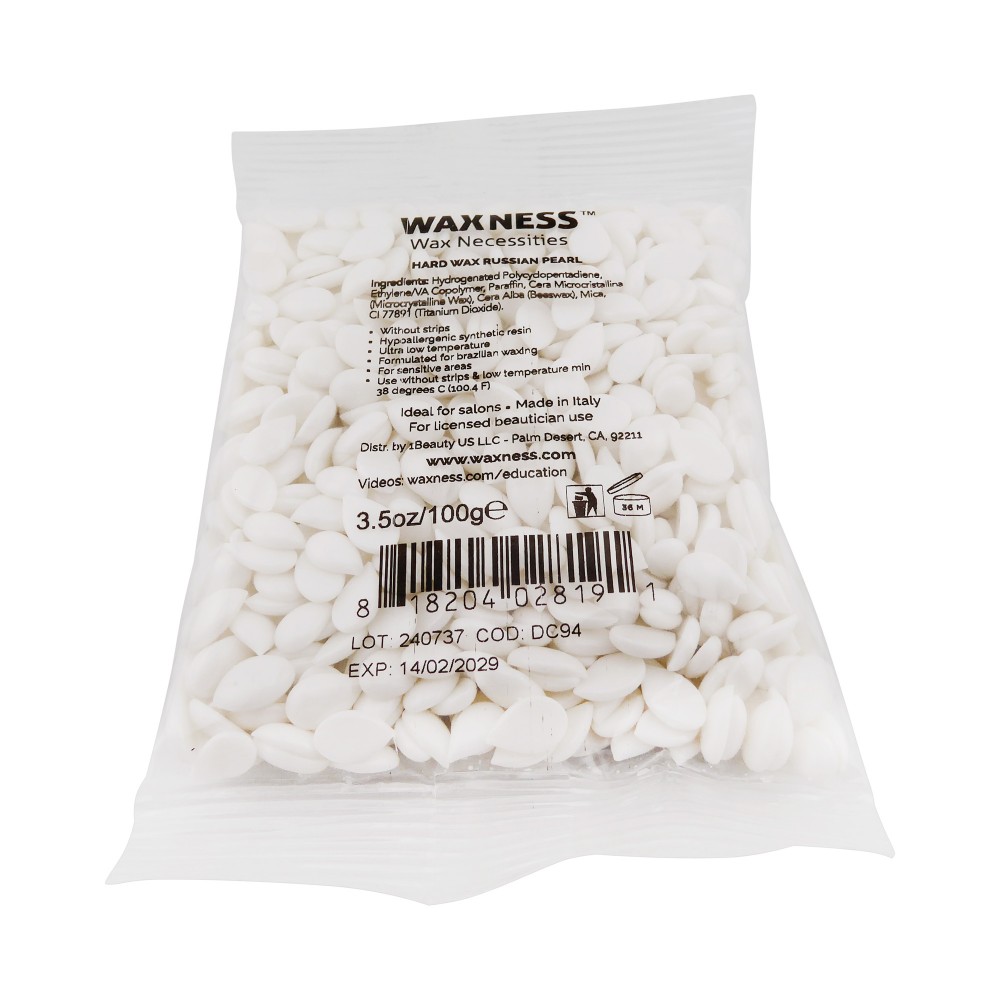 Micro Waxing Kit with Warmer and Small Bag 3.5 Oz of Russian Pearl hard ...